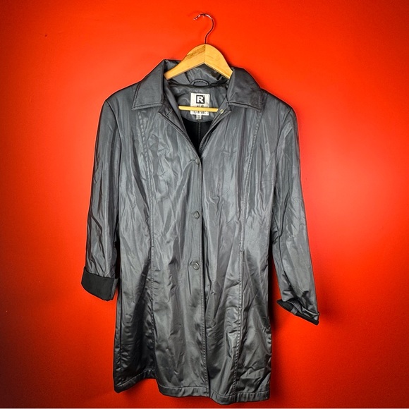 Rampage | Jackets & Coats | Vintage Rampage Wear Metallic Gray Trench ...